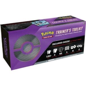 pokemon 2022 trainer's toolkit box - 4 booster packs + trainers & more!, multicoloured