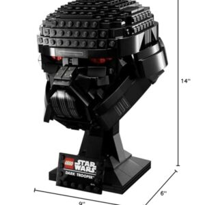 LEGO Star Wars Helmet Bust Building Set Collection + Grogu (Baby Yoda Keychain) Exclusive Bundles (Dark Trooper Helmet + Grogu (Baby Yoda) Keychain)