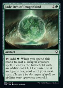 magic: the gathering - jade orb of dragonkind (236) - battle for baldur's gate