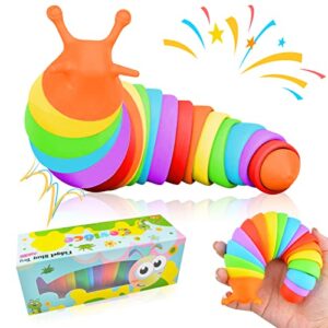 cevioce fidget slug toy, sensory slug fidget toy for kids & adults, 1 pc cute autism sensory toys for autistic children｜great birthday gift for girls boys - easter basket stuffers for toddlers kids