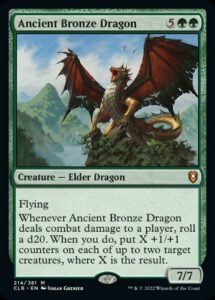 magic: the gathering - ancient bronze dragon (214) - battle for baldur's gate