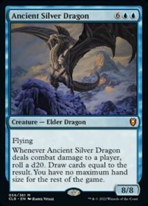 magic: the gathering - ancient silver dragon (056) - battle for baldur's gate