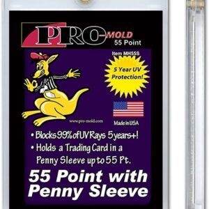 5-Count Pro-Mold 55pt. Magnetic ONE-Touch Card Holders Holds Sleeved Card MH55S