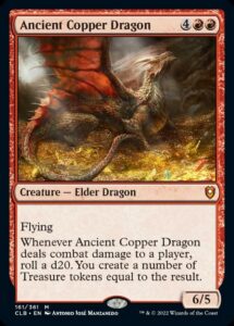 magic: the gathering - ancient copper dragon (161) - battle for baldur's gate