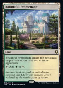 magic: the gathering - bountiful promenade (348) - battle for baldur's gate