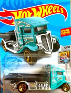 hot wheels 2021 - fast-bed hauler - hw metro 5/10 [teal] 83/250