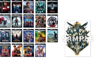 【amazon.co.jp限定】marvel 4k uhd movienex 19本セット(marvel インフィニティ・サーガ オリジナルアートボード付き) [blu-ray]