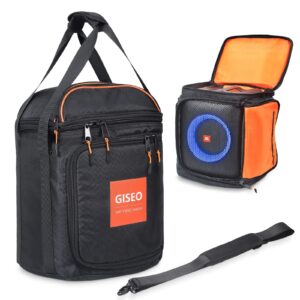 speaker bag rugged speaker bag carry case compatible with jbl party box encore essential, portable speaker carry tote bag backpack (for jbl partybox encore essential)