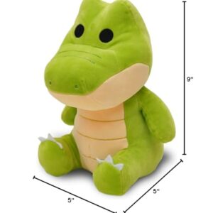 Avocatt Sitting Alligator Plushie Toy - 10 Inches Stuffed Animal Plush - Plushy and Squishy Alligator with Soft Fabric and Stuffing - Cute Toy Gift for Boys and Girls