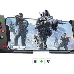 Megadream Mobile Game Controller Gamepad for iPhone iOS Android PC: Works with iPhone 15/14/13/12/11/X, iPad, Samsung Galaxy, TCL, Tablet, Call of Duty, Diablo Immortal - Directly Play (Black)