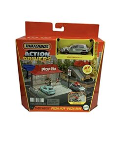 mattel matchbox action drivers pizza hut pizza run playset