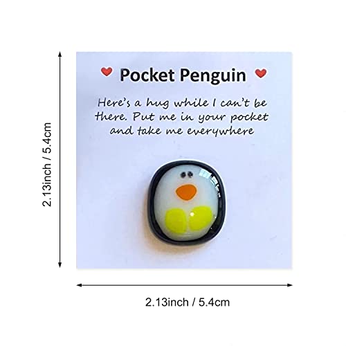 Qitiieli A Little Pocket Penguin Hug, Mini Cute Animal Decoration Pocket Hug Penguin Stress Relief Toy, Special Encourage Birthday Wedding Party Women's Day Penguin Gift Decoration Children's Gifts