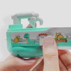 Mini Claw Machine game for Kids&adults,Green,24 Tiny Stuff prizes,Dinosaur Toys Claw Machine dino prizes,Dispenser claw game,Birthday Gifts for 3 4 5 6 7 8 9 Years Old Boys Girls,Home claw game used