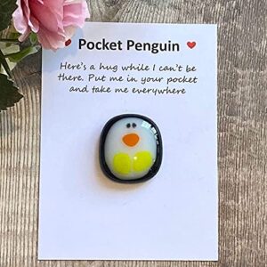 qitiieli a little pocket penguin hug, mini cute animal decoration pocket hug penguin stress relief toy, special encourage birthday wedding party women's day penguin gift decoration children's gifts