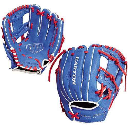 Easton | FUTURE ELITE Baseball Glove | 11" | I-Web | Right Hand Throw | Royal/Red