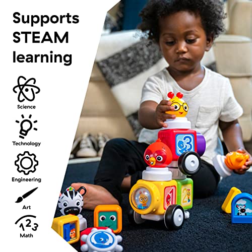 Baby Einstein Connectables 20 Piece STEAM Magnetic Blocks Learning Toys Numbers Colors Animals for Baby 6 Months+ Toddler 1 2 3 4 5 Year Old