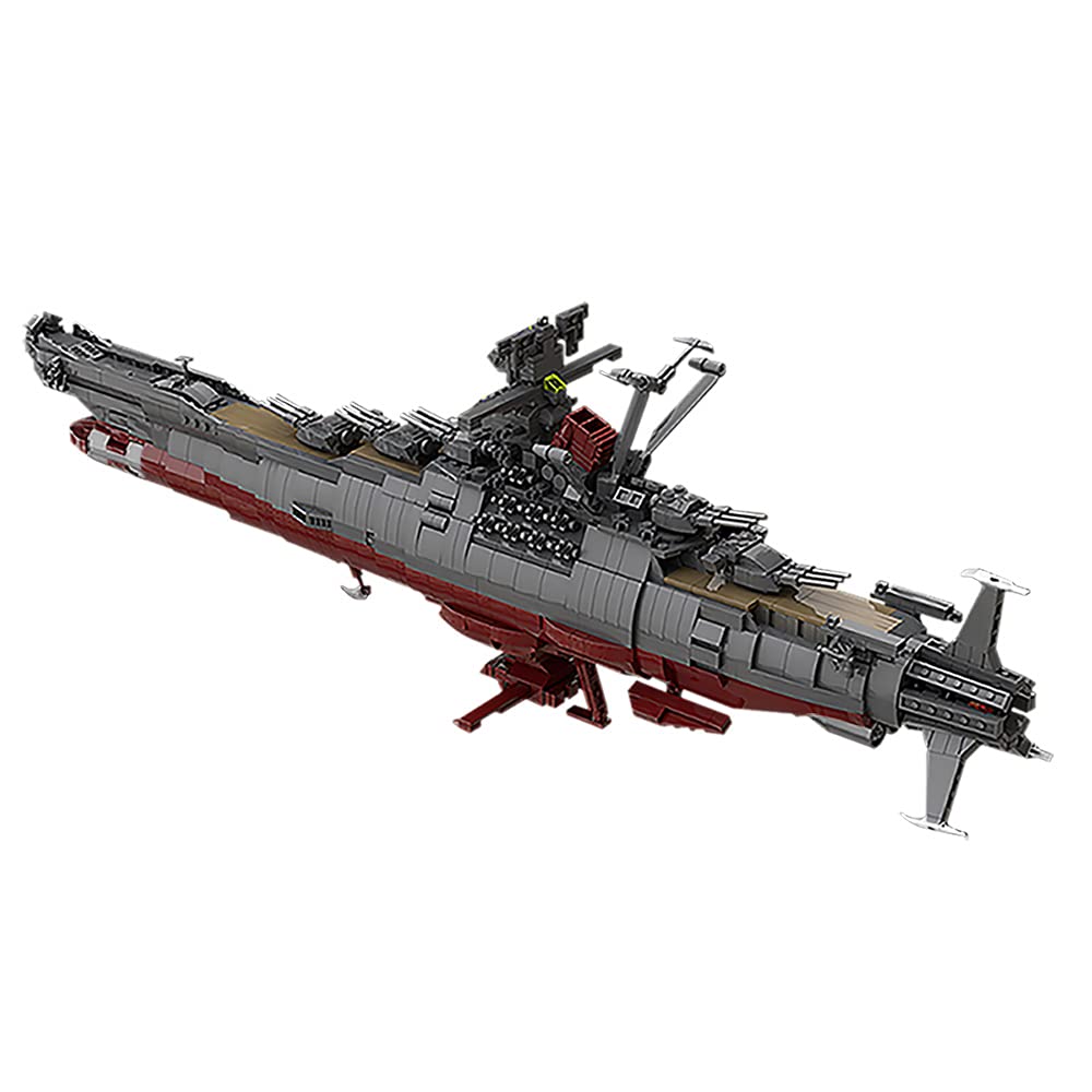 WiMiU Space Battleship Building Blocks Set,Historical Warship Model Toys, Military Capital Ship Construction Building Kits, Impressive Birthday Halloween for Adults (1782 PCS)