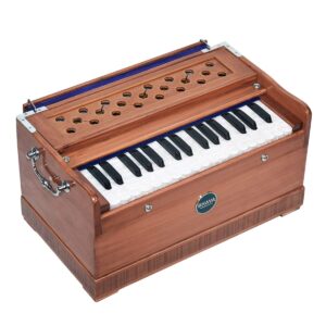 Bhava Lite “Travel” Harmonium | Small, Lightweight | Ethically Sourced, Professionally Tuned & Shipped from US, Handmade in India | Standard Edition Natural