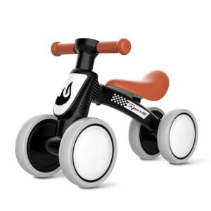 baby balance bike toys for 1 year old boy gifts, 10-36 month toddler balance bike, no pedal 4 silence wheels & soft seat pre-school first riding toys, 1st birthday gifts.