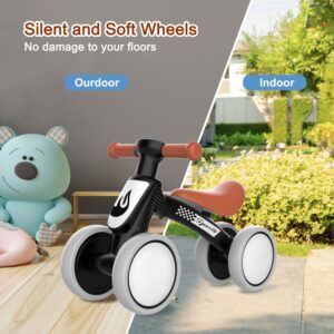 Baby Balance Bike Toys for 1 Year Old Boy Gifts, 10-36 Month Toddler Balance Bike, No Pedal 4 Silence Wheels & Soft Seat Pre-School First Riding Toys, 1st Birthday Gifts.