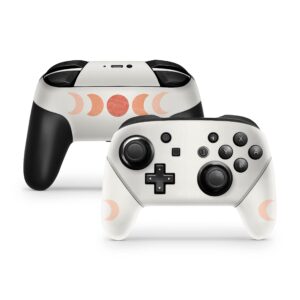 tacky design moon skin for nintendo switch controller skin, sticker compatible for pro controller skin vinyl 3m decal full wrap cover