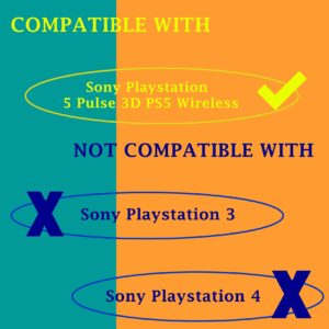 TaiZiChangQin Playstation 5 Cooling Gel Ear Pads Ear Cushions Earpads Replacement Compatible with Sony Playstation 5 Pulse 3D PS5 Wireless Headset Headphones