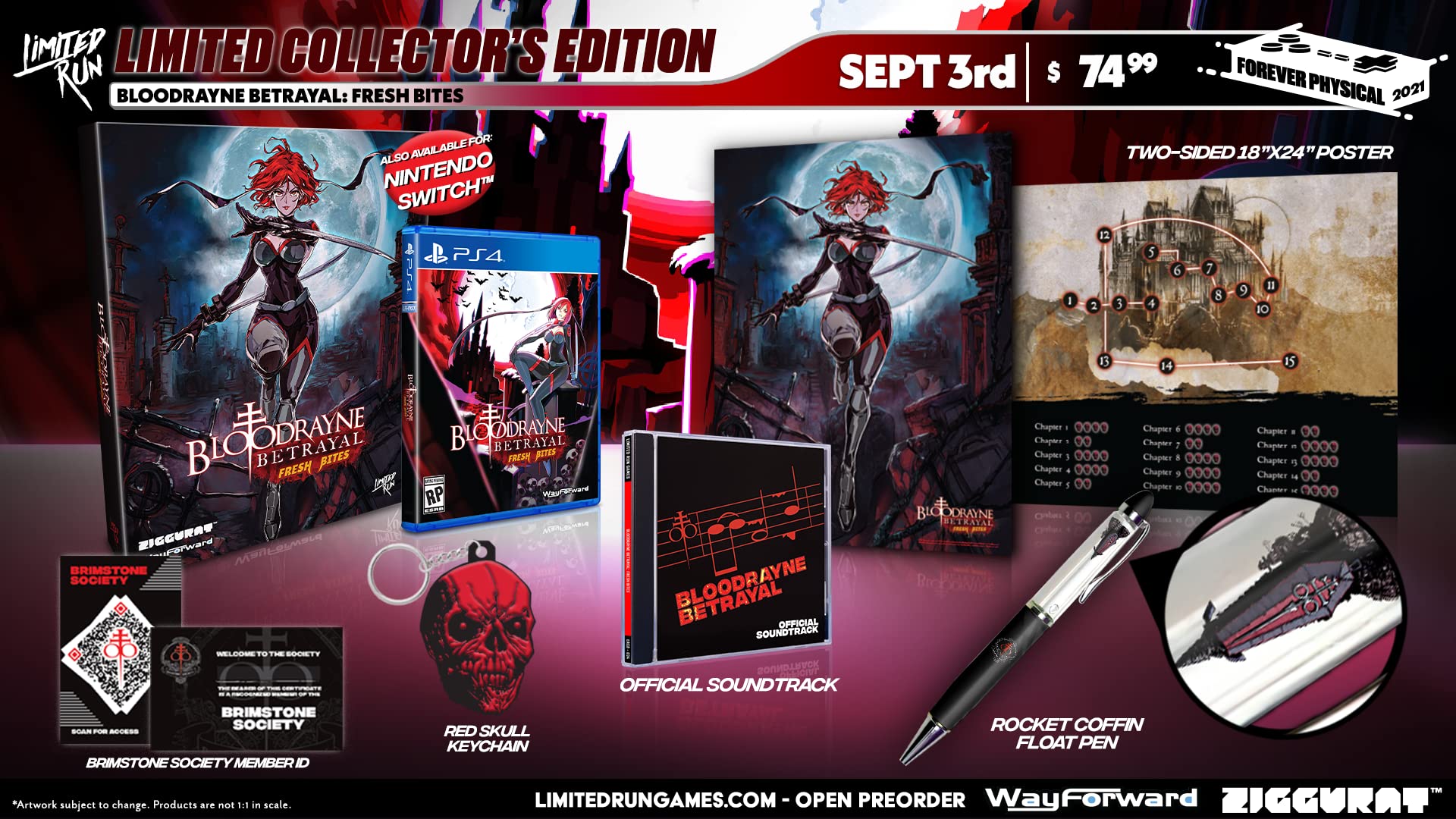 BloodRayne Betrayal: Fresh Bites - Collector's Edition, Limited Run #425 - Playstation 4