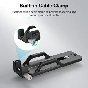 SMALLRIG Quick Release Baseplate for M.2 SSD Enclosure with Quick Drop-in Locking Design and Two 1/4"-20 Screws - 3478