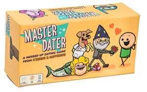 master dater by cyanide & happiness - a mixed up dating party game for 3-8 players, card game for parties