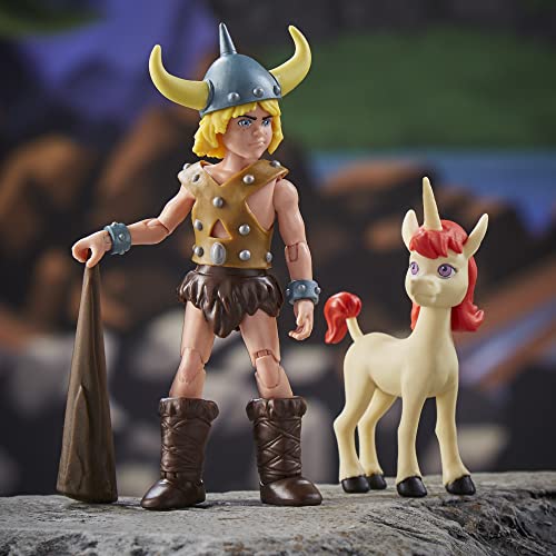 Dungeons & Dragons Cartoon Classics 6-Inch-Scale Bobby & Uni 2-Pack Action Figures, D&D 80s Cartoon, Includes d12 from Exclusive D&D Dice Set