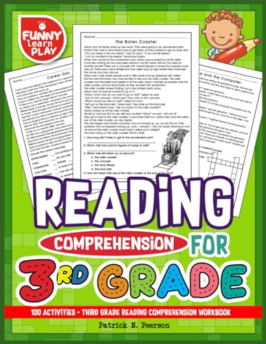 Reading Comprehension Grade 3: 100 Activities - Third grade reading comprehension workbook (Reading Comprehension Grade 1, 2, 3 Series)