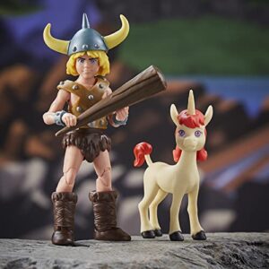 Dungeons & Dragons Cartoon Classics 6-Inch-Scale Bobby & Uni 2-Pack Action Figures, D&D 80s Cartoon, Includes d12 from Exclusive D&D Dice Set