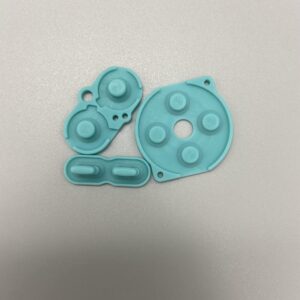 Colorful Rubber Conductive Buttons A-B D-Pad For Nintend Game Boy Color GBC Silicone Conductive Start Select Keypad Replacement (Lake Blue)