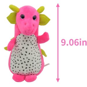 Kahopy Dragon Fruit Plush Toys, Cute Stuffed Animals Plush with Adorable Wings, Cuddly Pillow Gifts for Girls Kids Birthday (B)