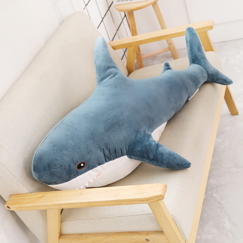 XIYUAN 40inch Shark Stuffed Animal Toy,Plush Shark Toys,Stuffed Animal Sharks,Soft Shark Cushion Pillow Shark Plush Pillow Stuffed Toy Throw Pillow for Home Decoration Kids Gift