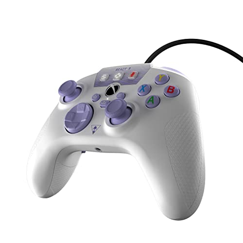 Turtle Beach React-R Controller White/Purple - Xbox Series X|S, Xbox One and PC