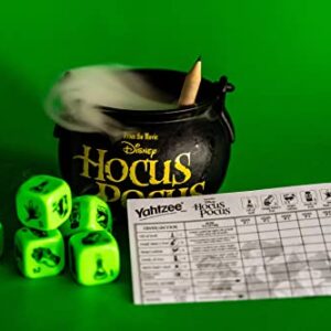 YAHTZEE: Disney Hocus Pocus | Collectible Witch’s Caldron Dice Cup | Classic Family Dice Game Based on Disney Film | Great for Family Game Night | Officially-Licensed Disney Game & Merchandise