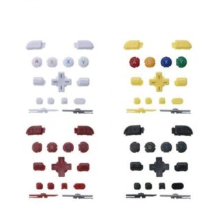 15 in 1 Full Set ABXY Button LR ZL ZR Home Buttons for New 3DS XL LL Replacement (White)