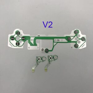 Conductive Film Keypad Flex Cable for PS5 Version 1.0 2.0 Controller Button Ribbon Circuit Board Replacement (Latest V2.0)