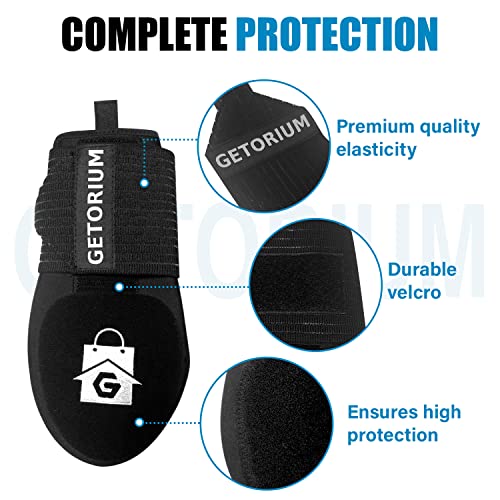 GETORIUM Baseball Sliding Mitt for Base Running - Soft, Flexible, Breathable, Durable, Easy to Wear (Adult, Black)