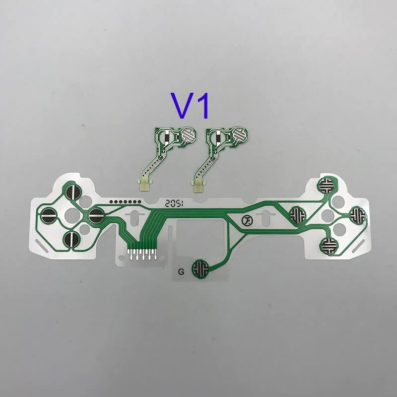 Conductive Film Keypad Flex Cable for PS5 Version 1.0 2.0 Controller Button Ribbon Circuit Board Replacement (Old V1.0)