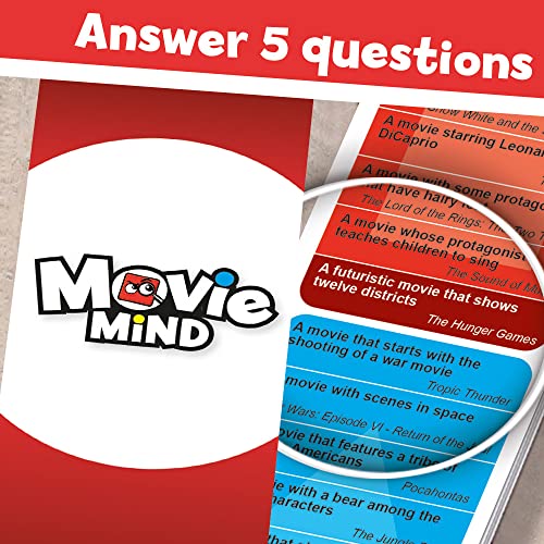 Movie Mind | Trivia Party Game for Teens and Adults | Movie Game Night | Ages 14+ | 2 to 9 Players | 20 Minutes