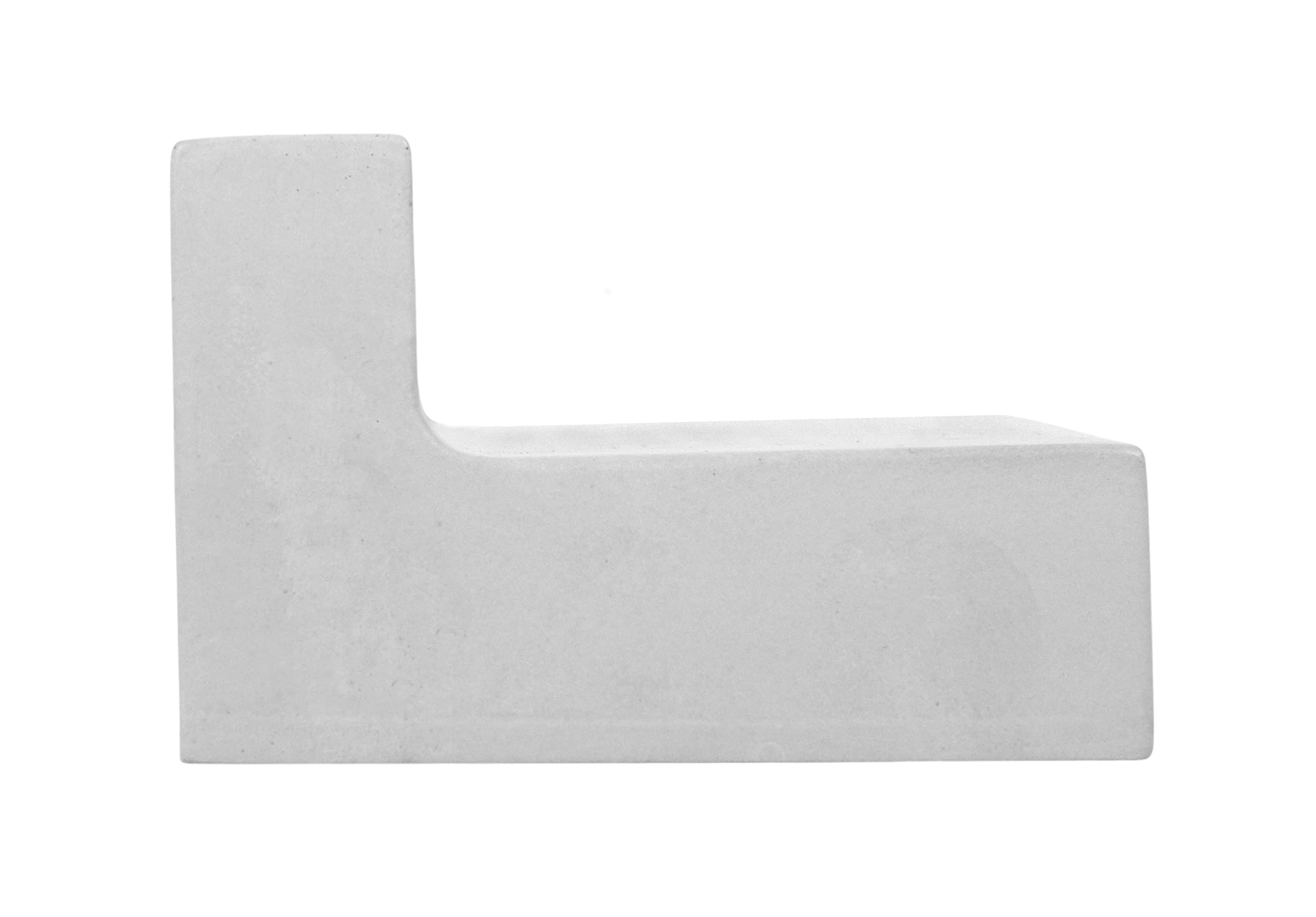 Teak Tuning Monument Series Concrete Fingerboard Ledge Obstacle - 5" Wide, 2" Tall - Ultra Premium, Super Durable Polymer Modified Concrete - Sterling Gray Colorway