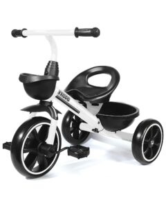 kriddo kids tricycles for 2-4 year olds, toddler trike gift for 24 months to 4 years, white