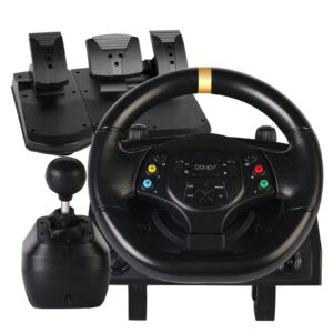 doyo xbox steering wheel, gaming racing wheel with pedals clutch and shifter sim driving racing wheel for xbox one/xbox series x s/ ps4/ ps3/ pc/xinput/xbox 360/ switch/android