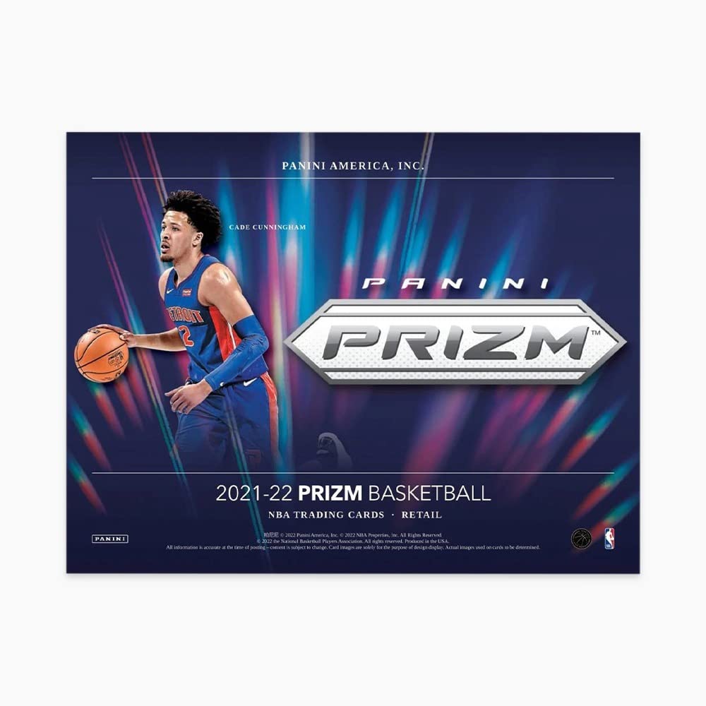 2021/22 Panini Prizm NBA Basketball Retail Box - 24 Packs - 96 Trading Cards Total