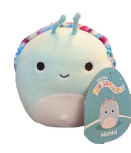 squishmallow official kellytoy 5 inch soft plush squishy toy animals (michiel the snail)