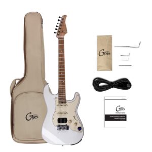 gtrs p801 maple fretboard professional electric guitar kit with intelligent process system guitar simulations effects drum looper metronome support app control for recording performance practice