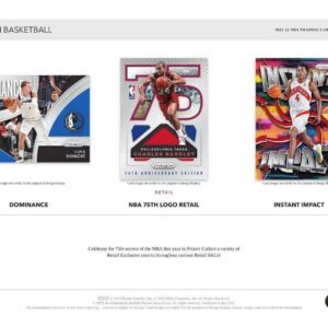 2021/22 Panini Prizm NBA Basketball Retail Box - 24 Packs - 96 Trading Cards Total