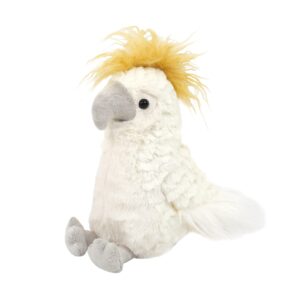 mon ami tallulah the cockatoo parrot plush – 11”, cute parrot stuffed animal, use as toy/nursery room décor, great gift for kids of all ages